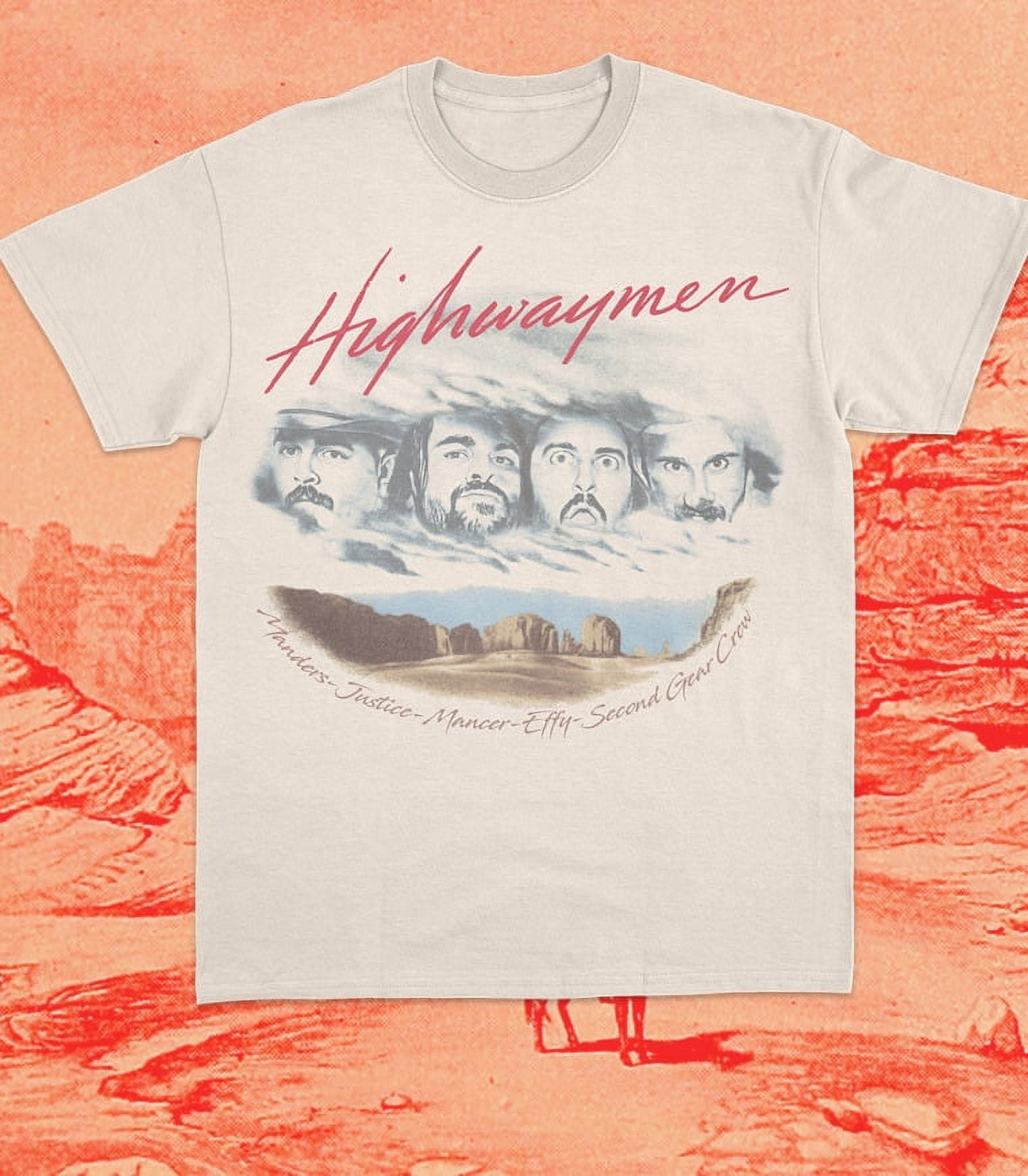 Members Of The Highwaymen Cotton White Full Size Shirt - Walmart.com
