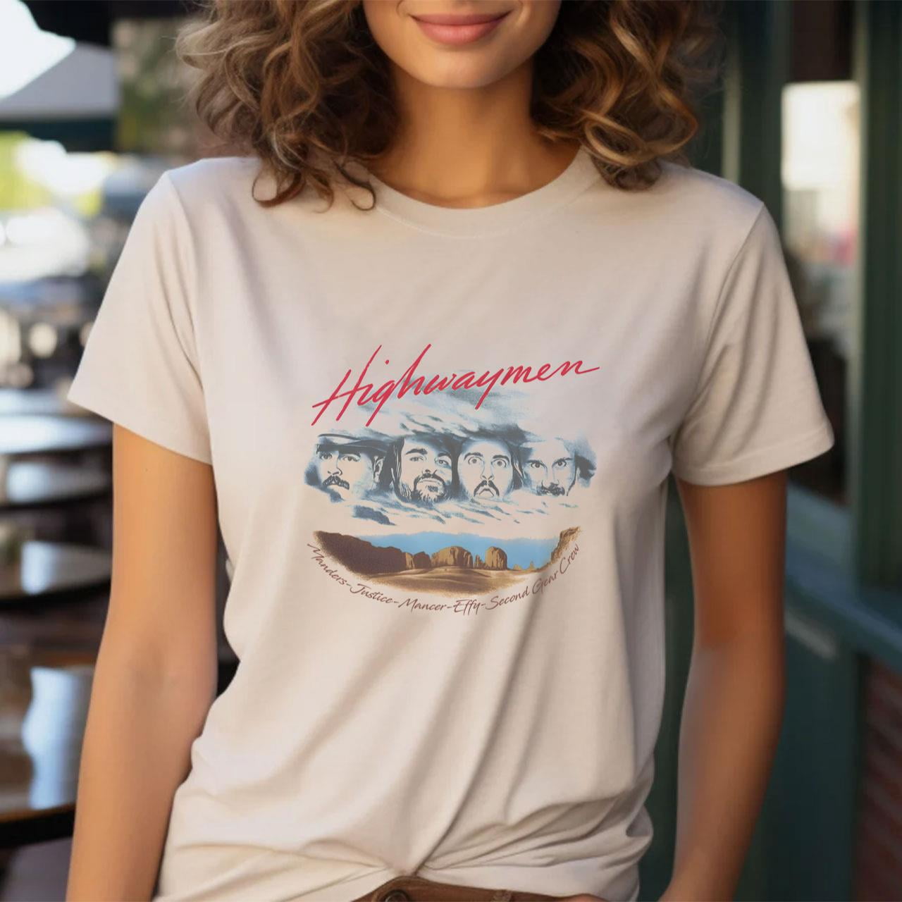 Members Of The Highwaymen Cotton White Full Size Shirt - Walmart.com