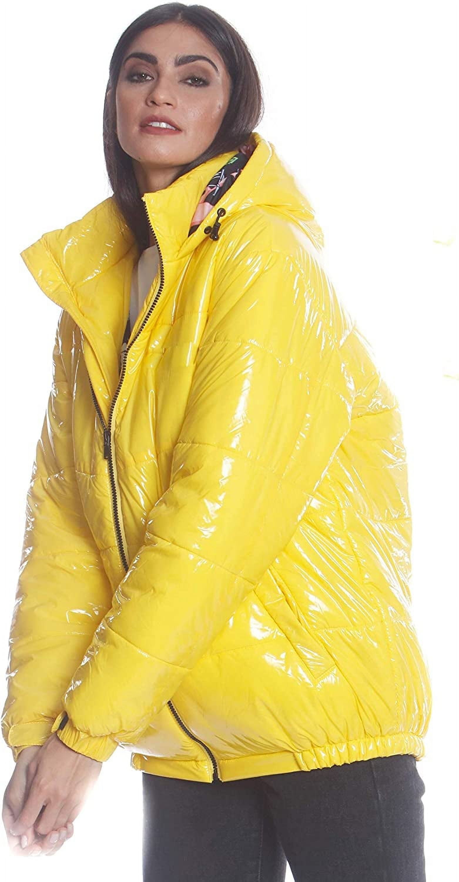 Members Only Women's Hi-Shine Chevron Quilt Puffer Nickelodeon Print ...