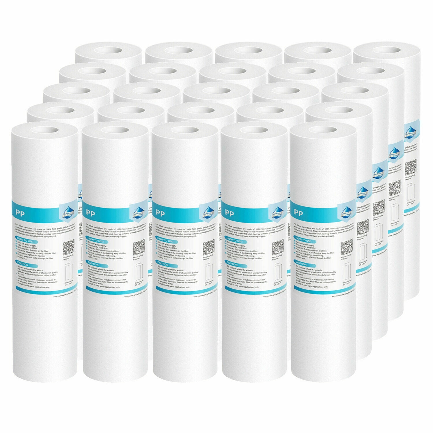 Membrane Solutions 10 Micron Sediment Water Filter Replacement PP ...