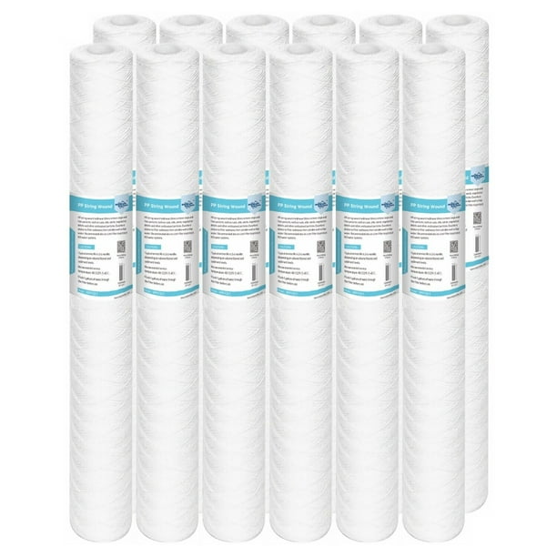 Membrane Solutions 20 Micron 2.5 x 20-inch Sediment Water Filter String ...