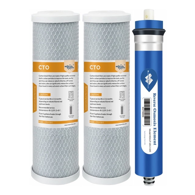 Membrane Solutions Combo Pack Water Filter Replacement Cartridge ...