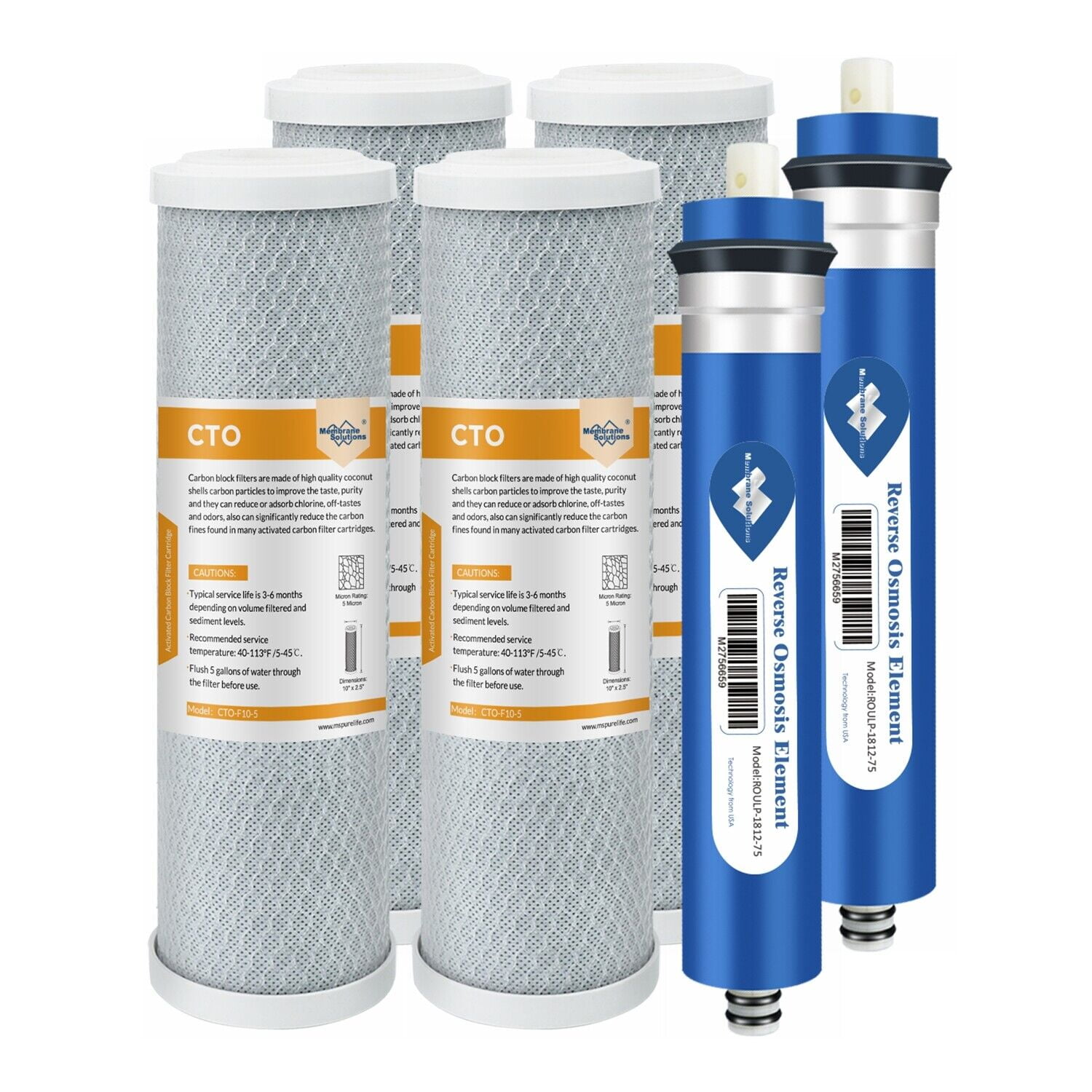 Membrane Solutions Combo Pack Water Filter Replacement Cartridge ...