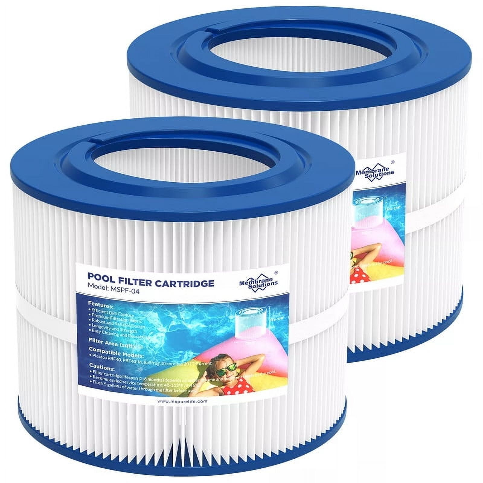 Membrane Solutions F4 Pool Spa Filter Cartridge Replaces for Pleatco ...