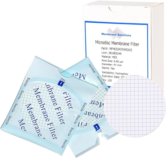 Membrane Solutions MCE Gridded Membrane Filter, Mixed Cellulose Esters ...