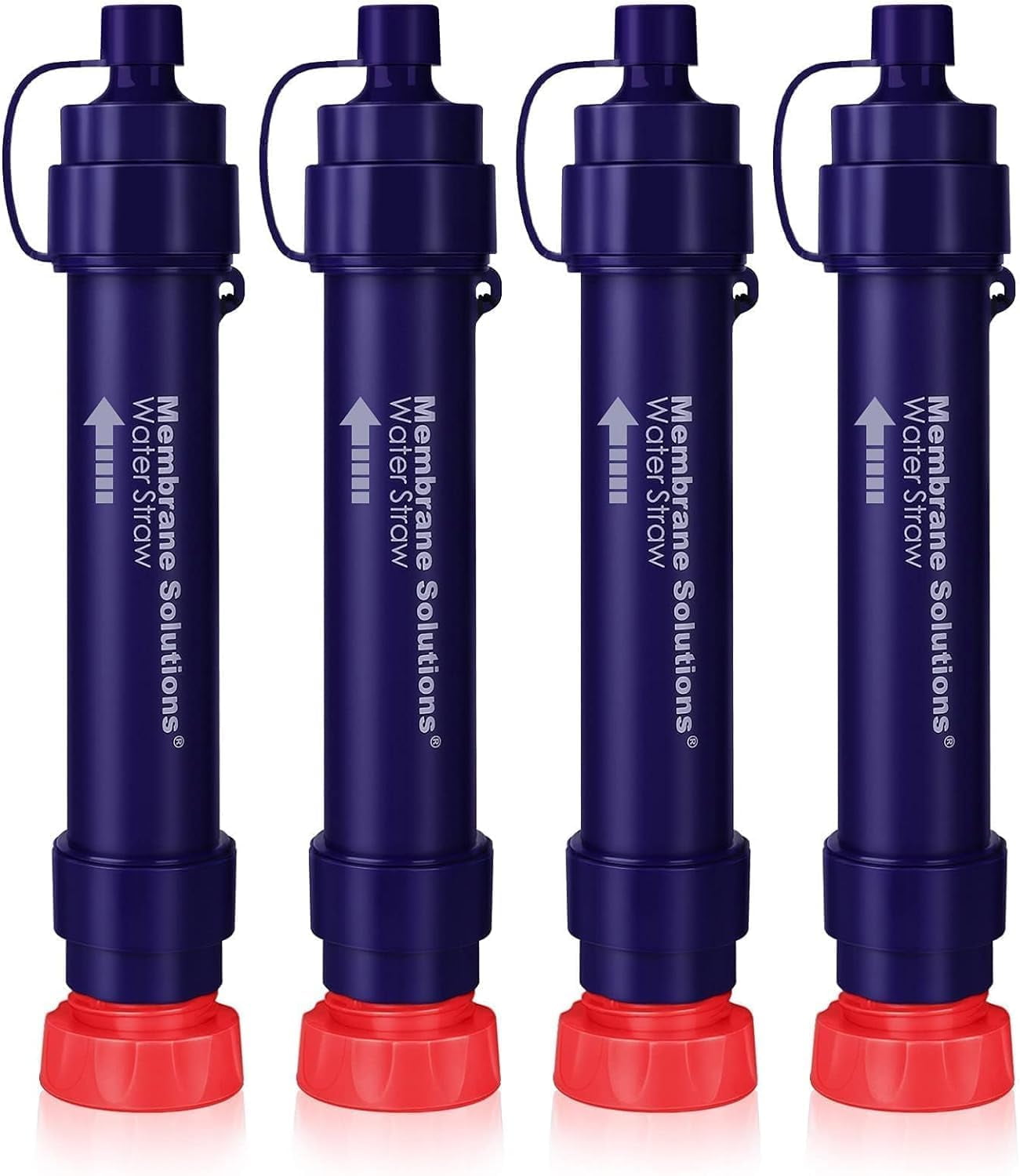 Membrane Solutions Water Filter Straw WS02, Detachable 4-Stage 0.1 ...