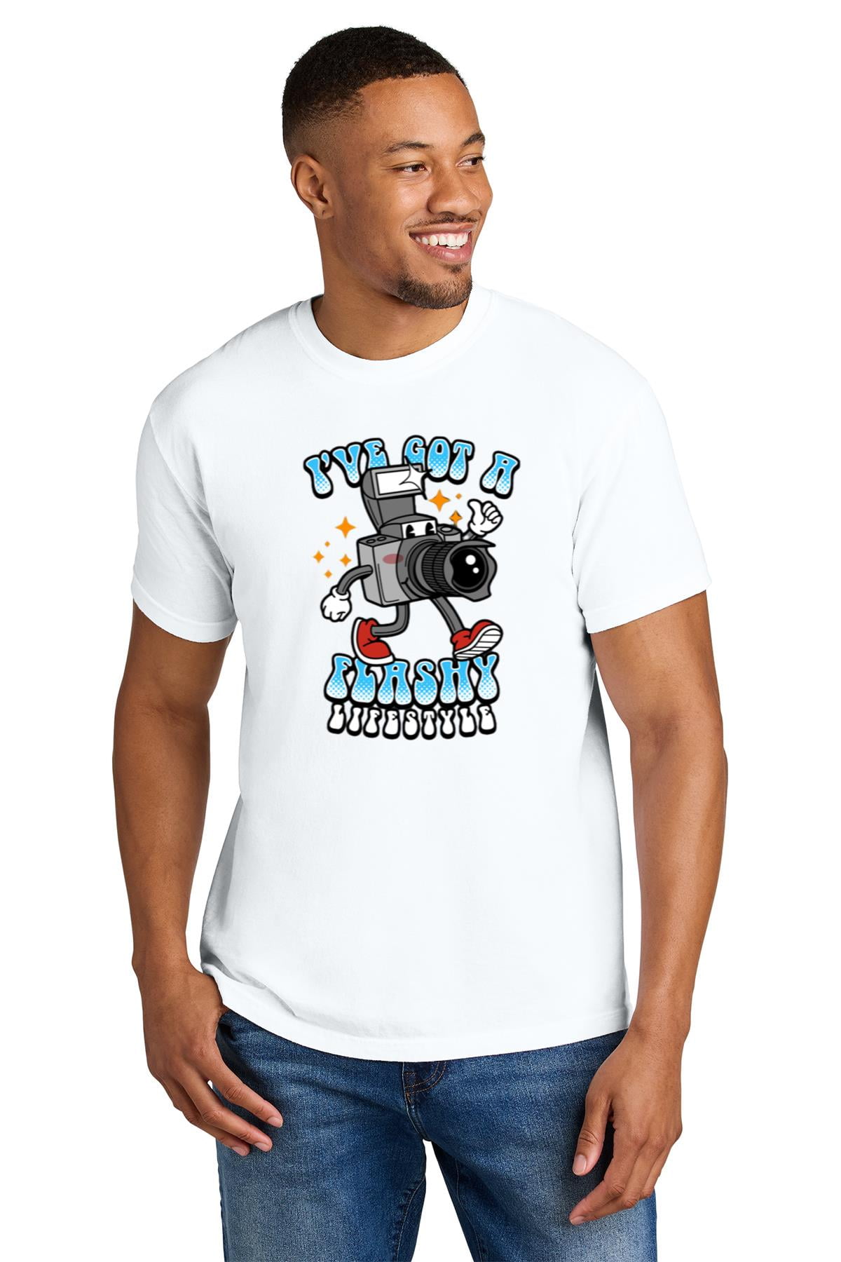 Meme Camera Comfort Color T-Shirt with Vintage Funny Cartoon Style ...