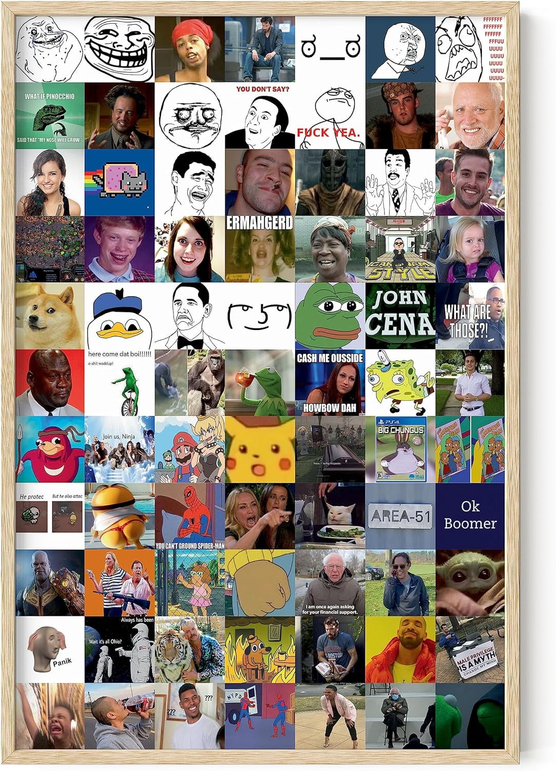 Meme Posters, Funny Posters for College Dorm, Humor Wall Art, Funny ...