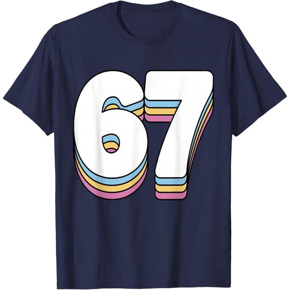 Meme Six Seven Gen Alpha Slang 67 T-Shirt - Walmart.com