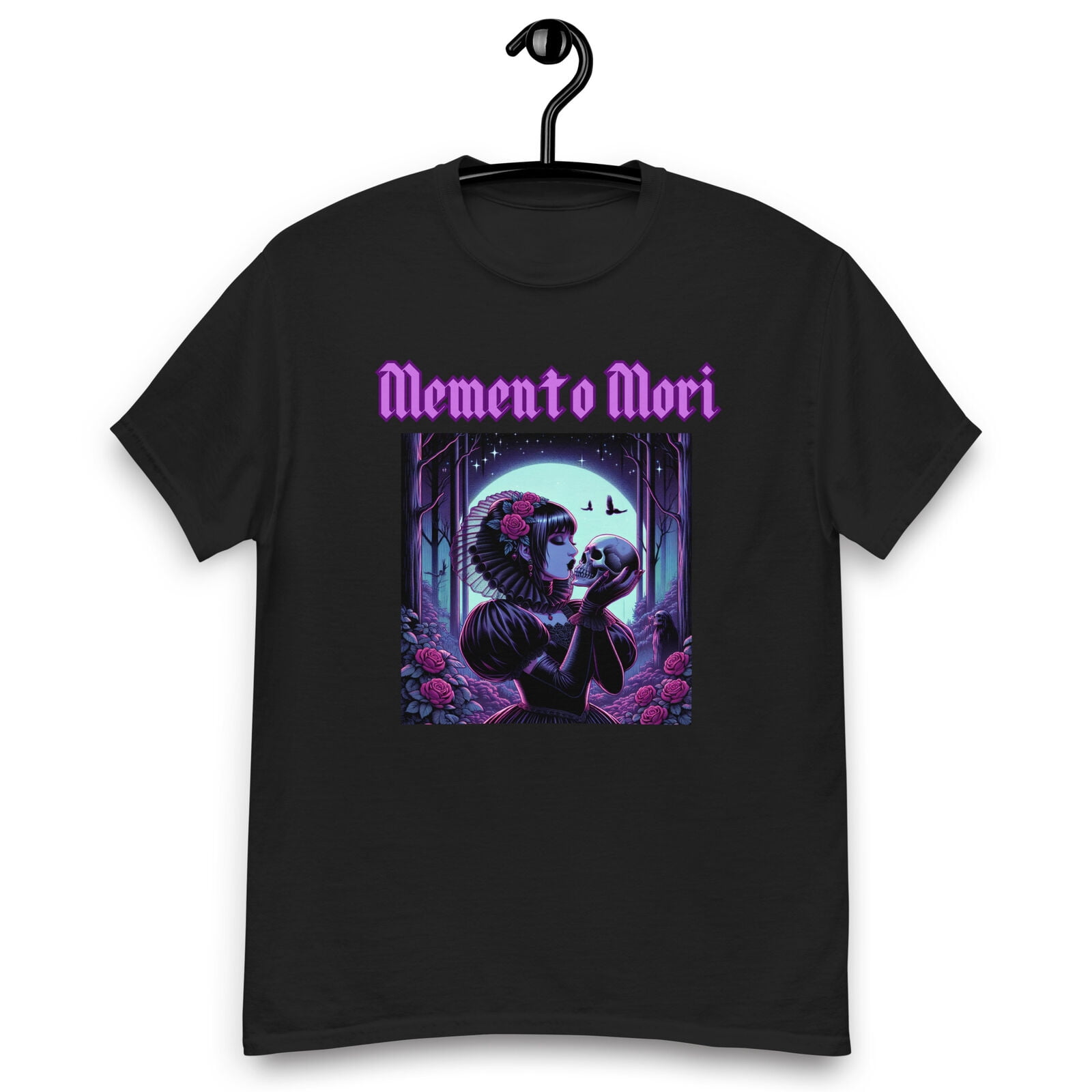 Memento Mori | Goth Girl Kissing A Skull Unisex classic tee - Walmart.com