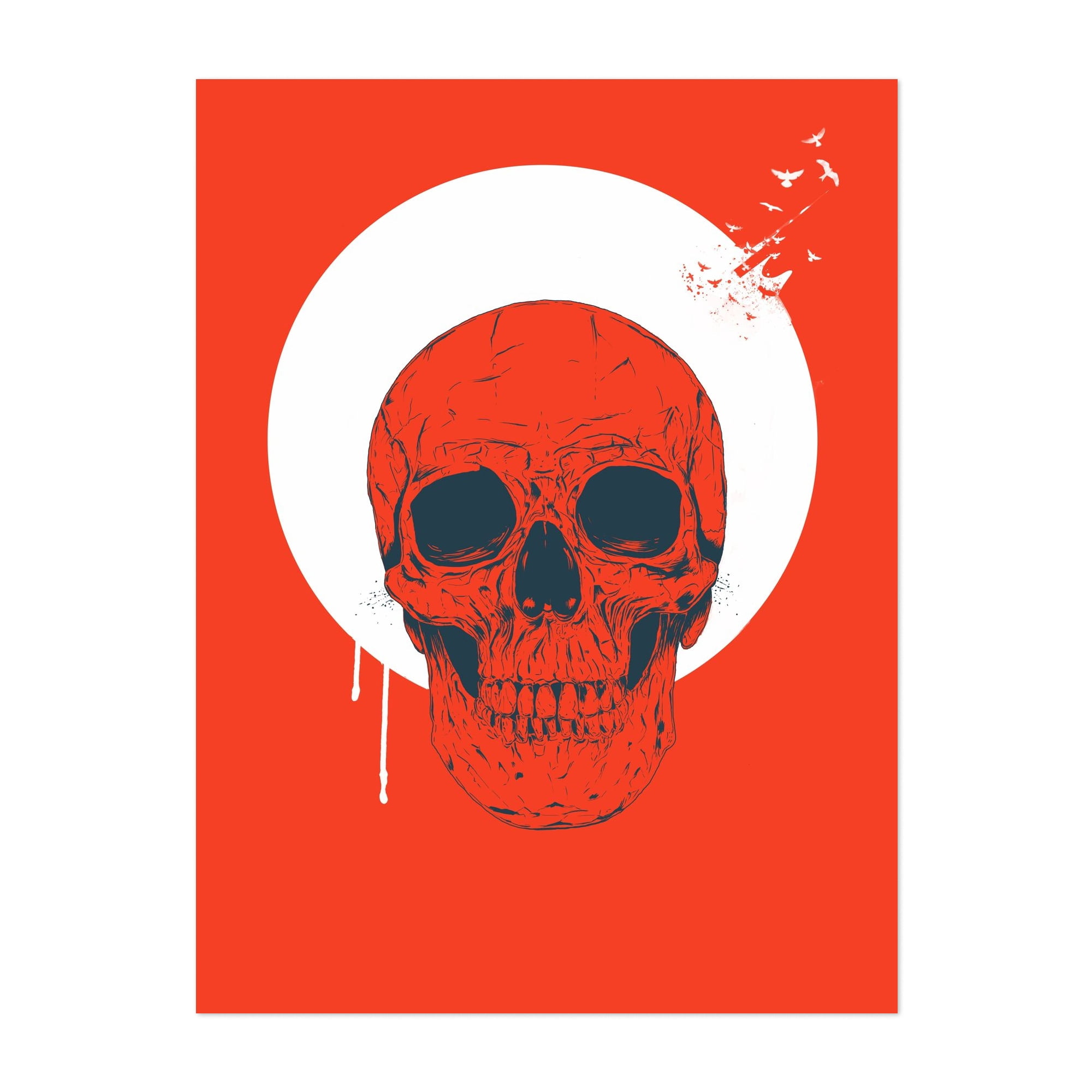 Memento Mori - Illustration Skull Surrealism Gothic Modern Art Abstract ...