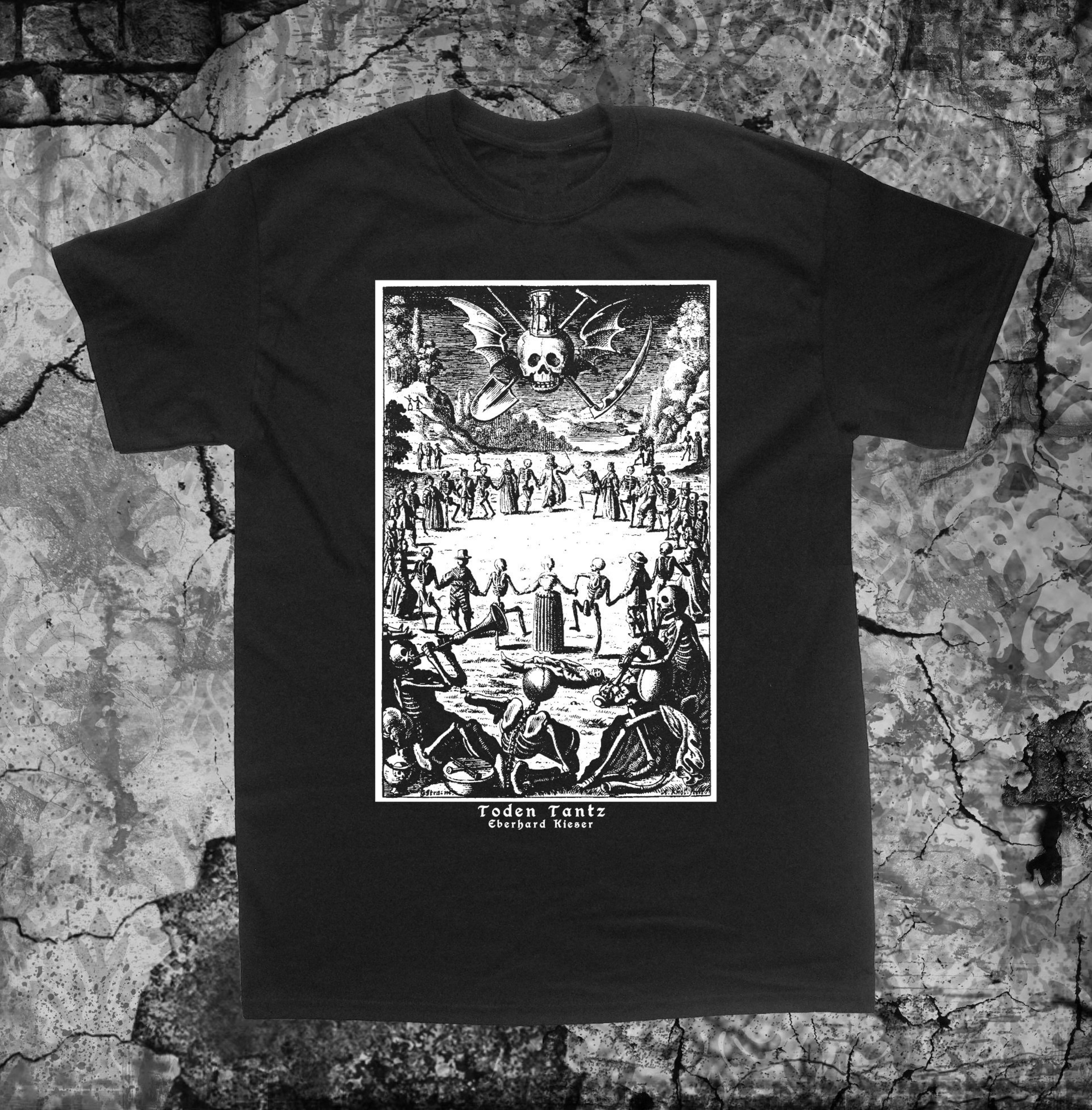 Memento Mori Shirt - Danse Macabre Dance of Death Remember Skull Occult ...
