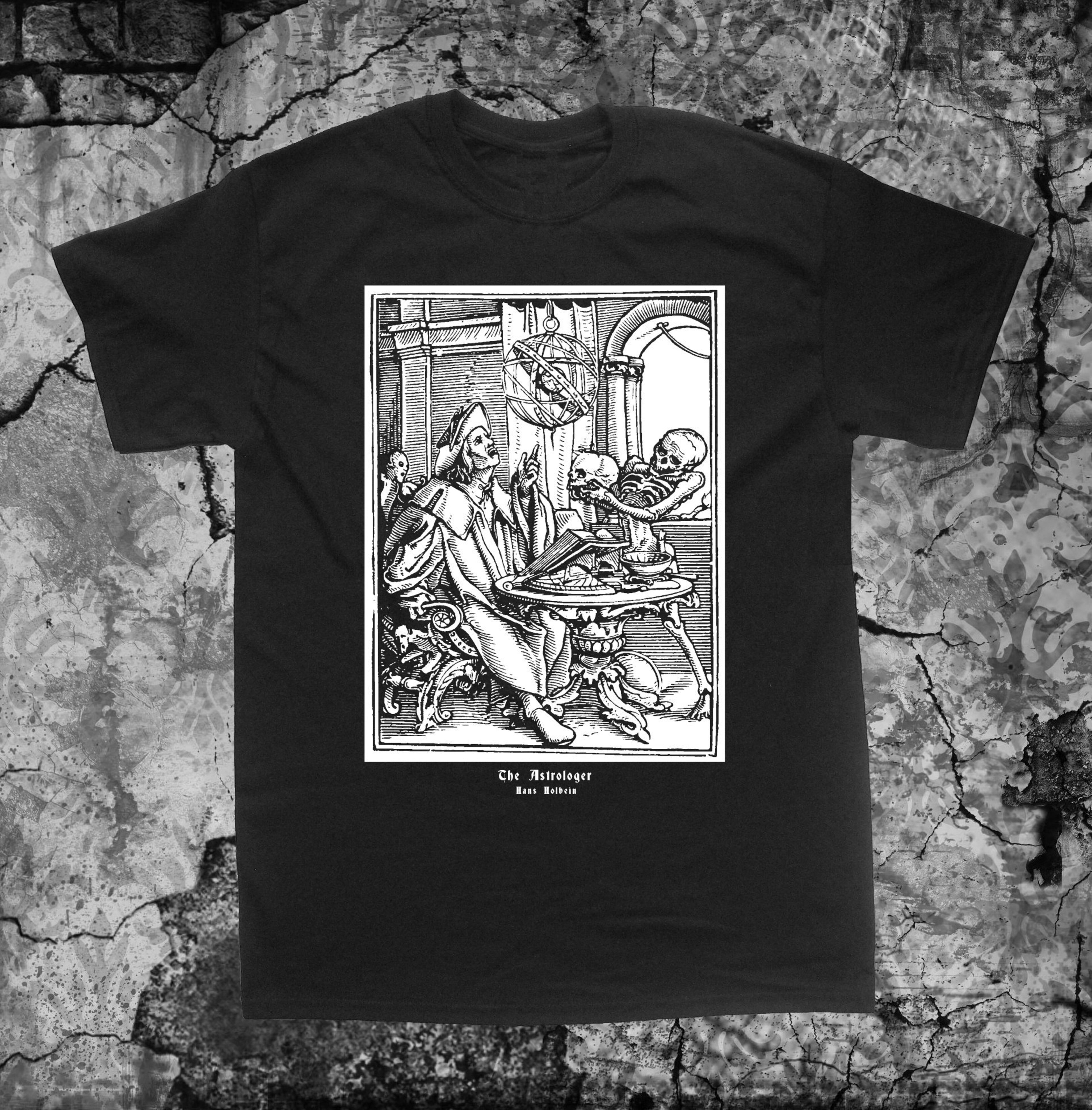 Memento Mori Shirt - Hans Holbein Dance of Death Remember Skull Occult ...