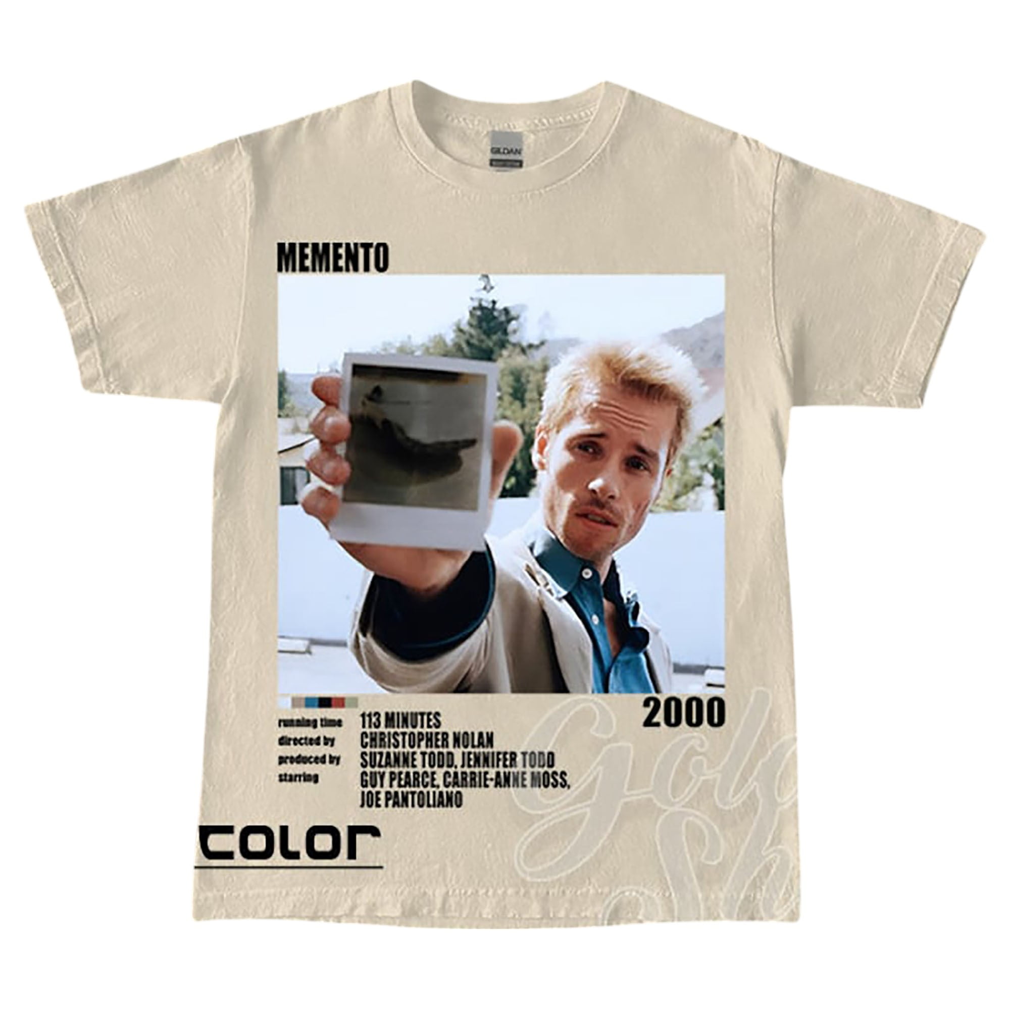 Memento Movie Poster Retro Unisex Classic 2D T-Shirt - Vintage 90S ...