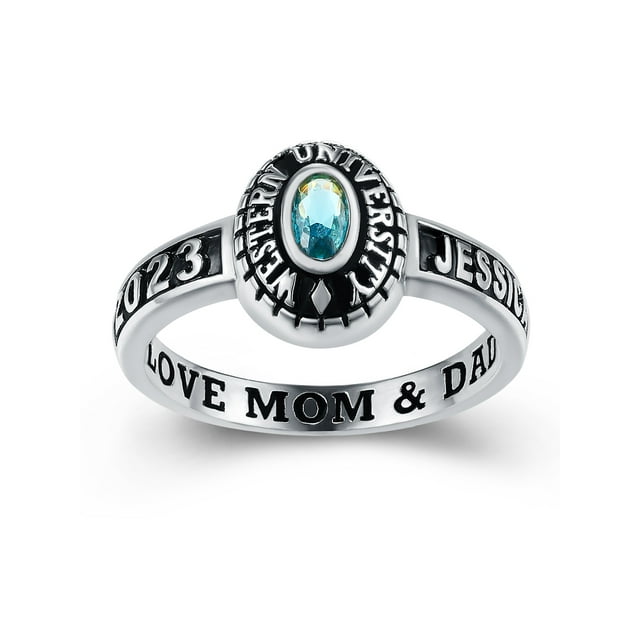 Mementos USA Customized Class Rings for Women High School and College ...