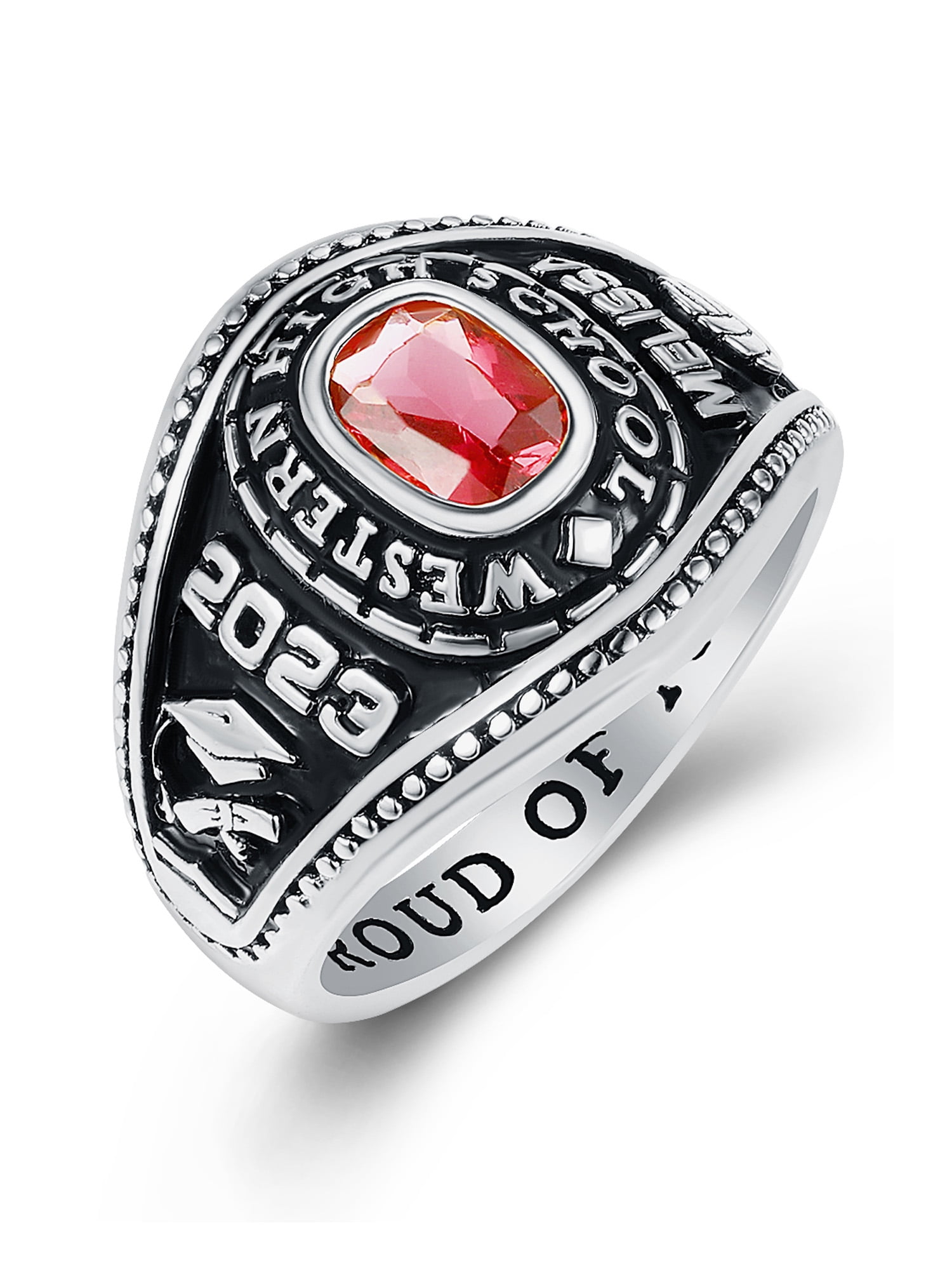 Mementos Classic Collection Customized 10kt Gold Ladies Class Rings for ...