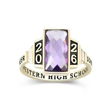 Mementos USA Personalized Class Rings for Women High School and College ...