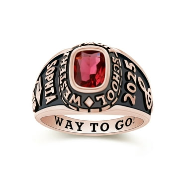 Mementos USA Personalized Sterling Silver Class Rings for Women High ...