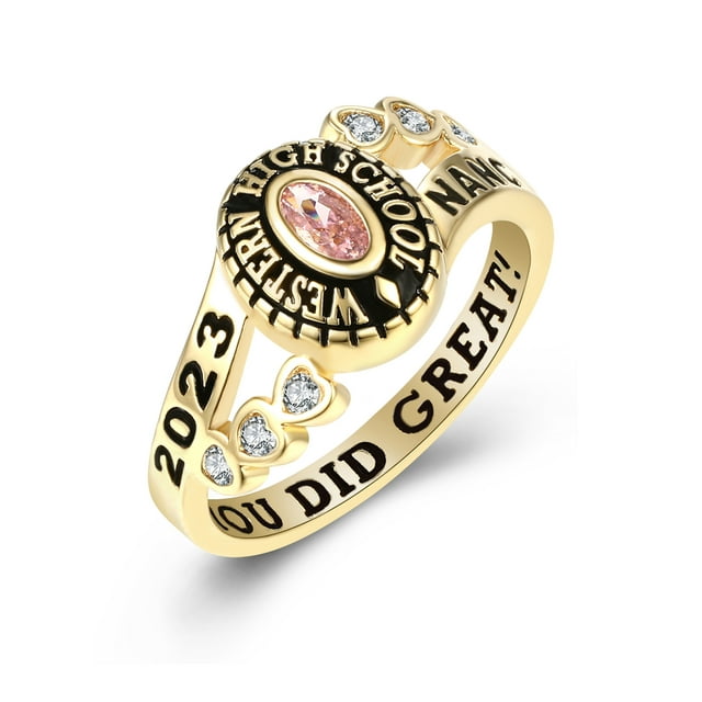 Free Shipping! Mementos USA Women Class Rings Personalized for High ...