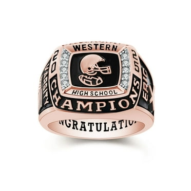 Mementos Customized Sterling Silver or 10kt Gold Large Class Rings for ...