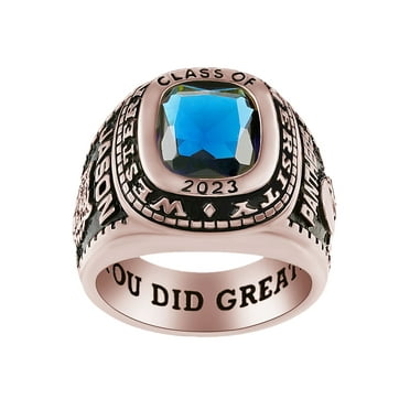 Free Shipping! Mementos USA Customized Class Rings for Men High School ...