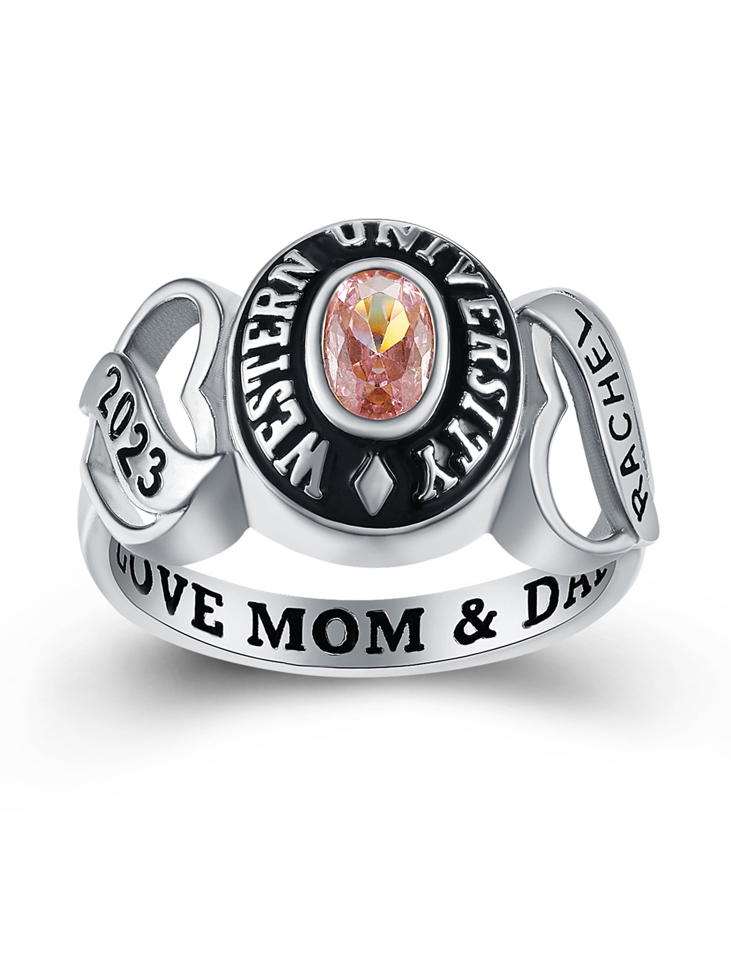 Mementos USA Class Rings Women Personalized for High School and College ...