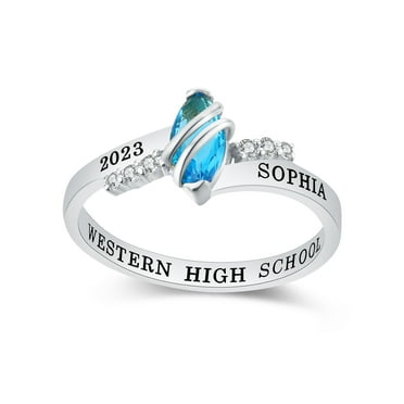 Mementos X-Large Sterling Silver or 10kt Gold Customized Men Class ...