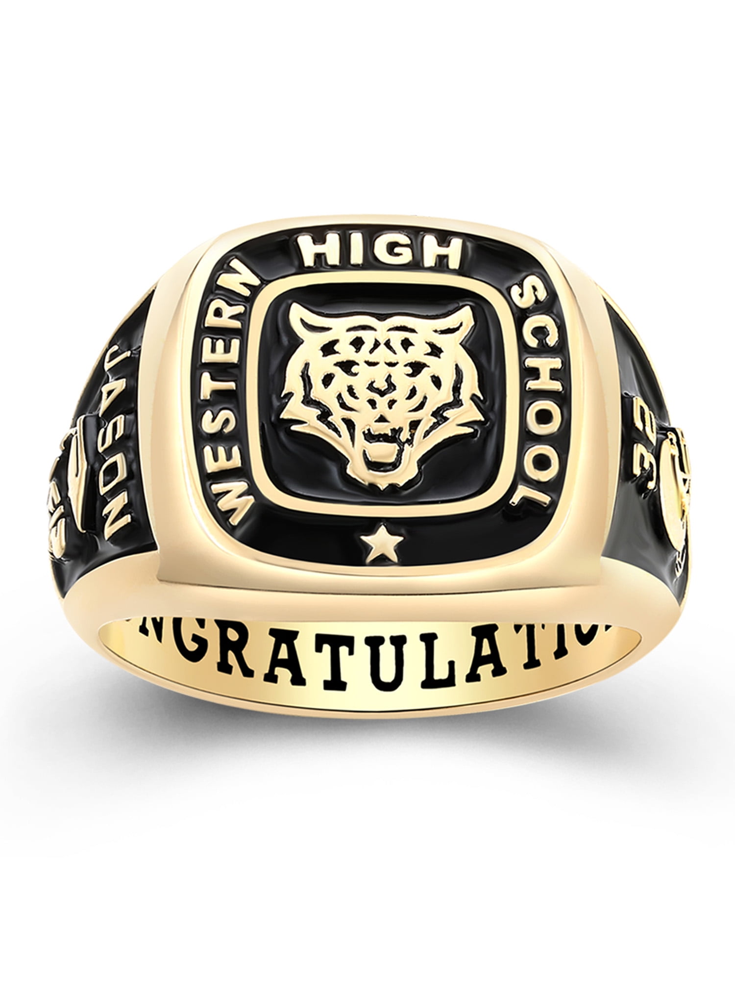 Custom Configurator Mementos USA Sterling Silver Men's Class Rings for ...