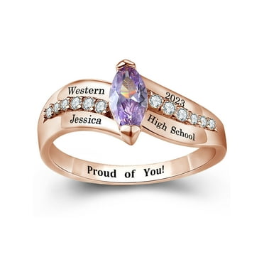 Mementos USA Customized Class Rings for Women High School and College ...