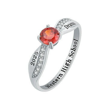Free Shipping! Mementos USA Women Class Rings Personalized for High ...