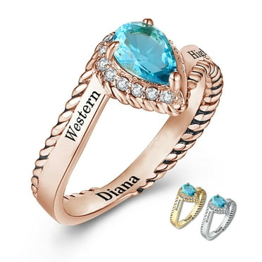 Mementos USA Custom Royal Sterling Silver Class Rings for Women High ...