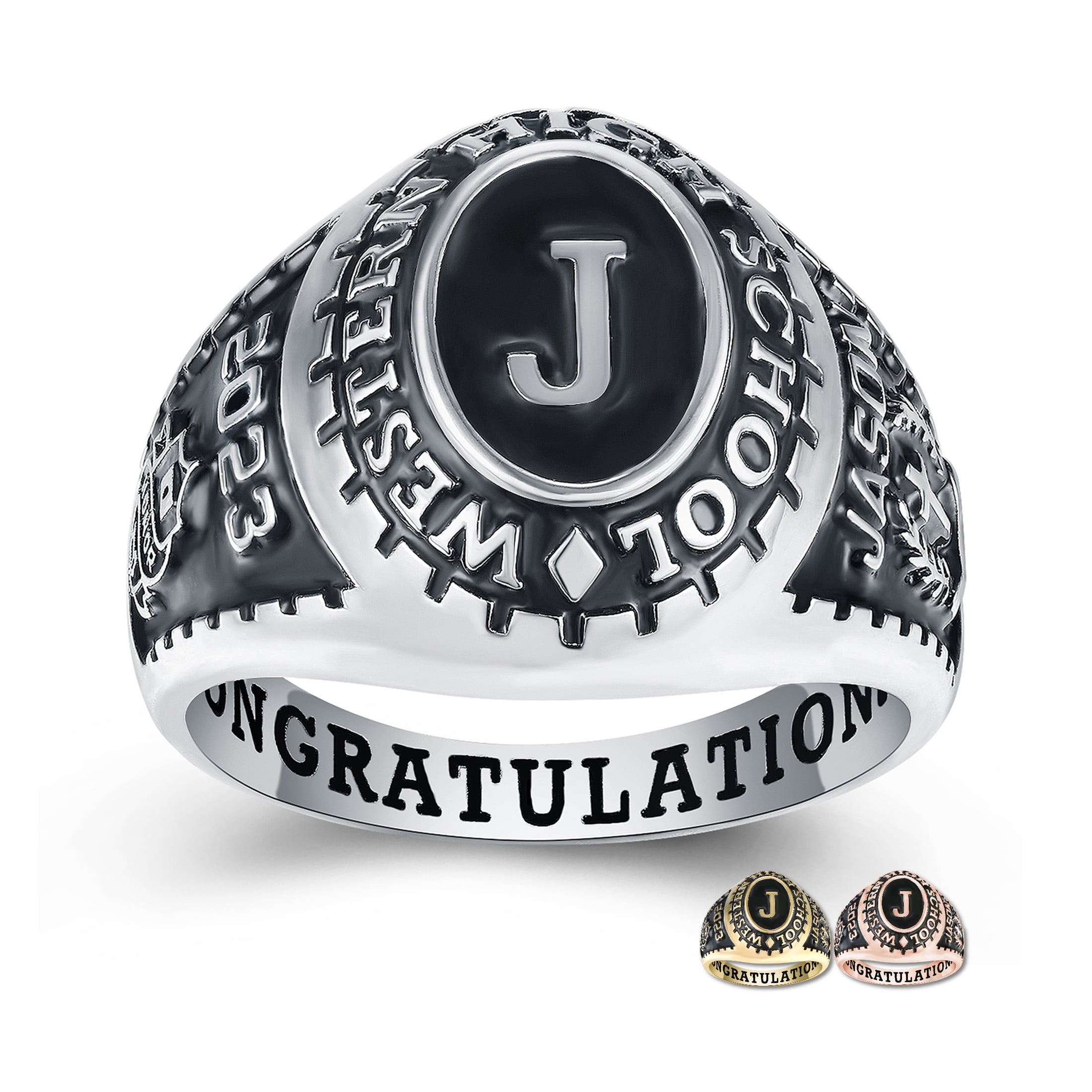 Mementos PJM Men's Class Rings Customized for High School or College ...