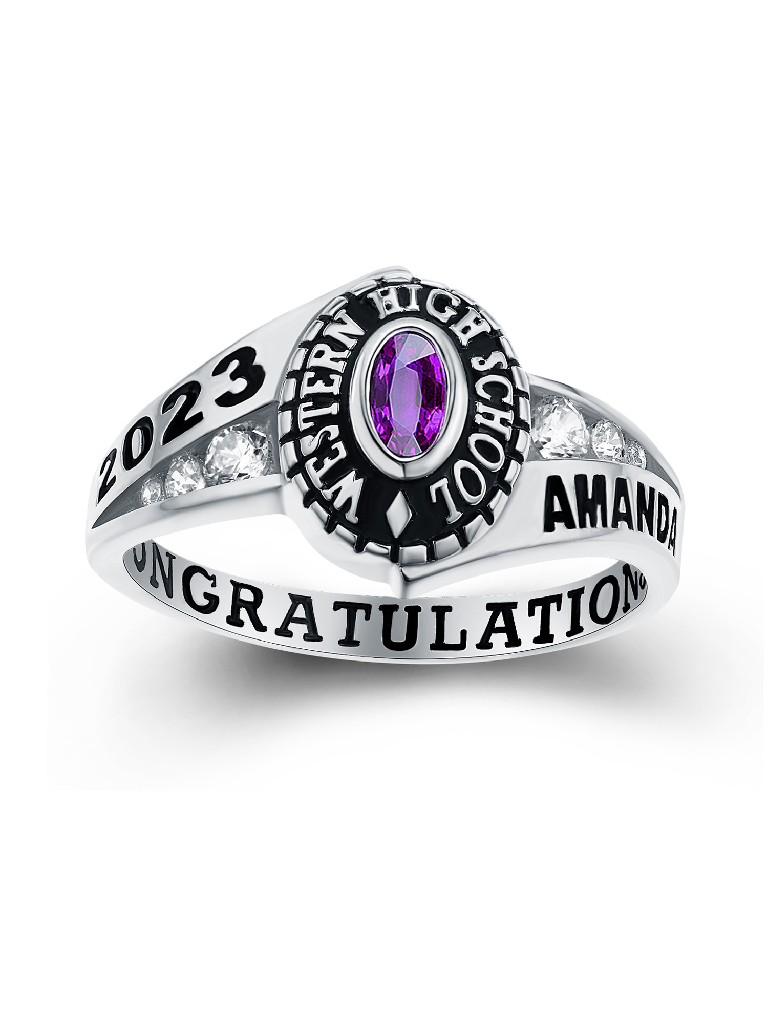 Mementos Pageantry Collection Customized Sterling Silver Women Class ...