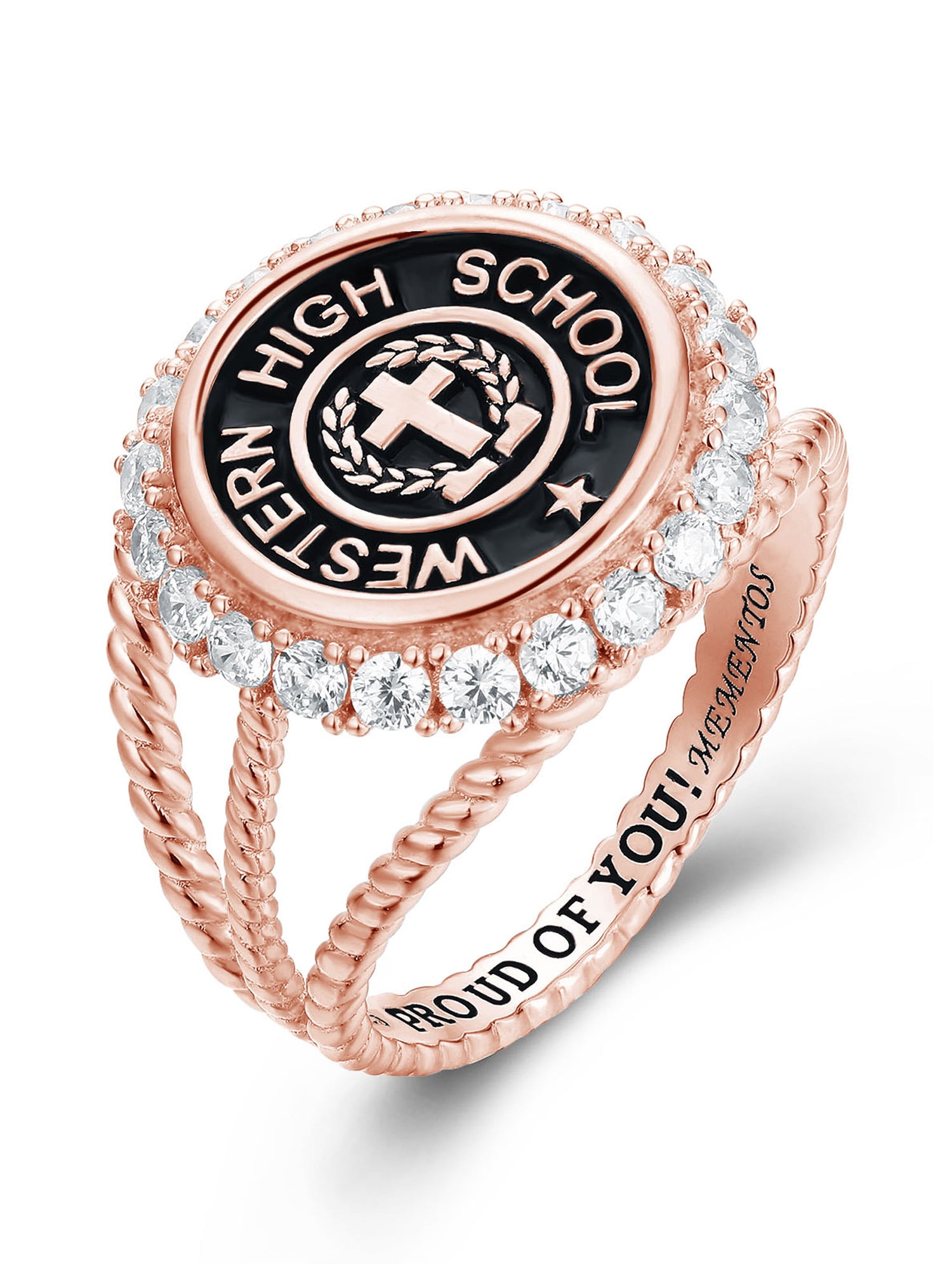 Mementos Sterling Silver Customized Women(Ladies) Class Rings for High ...