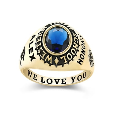 Mementos USA Customized Class Rings for Men High School or College 2025 ...