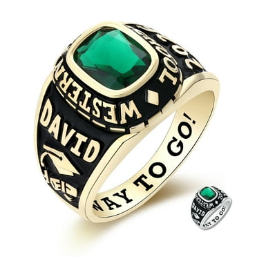 Custom Configurator Mementos USA 10kt Yellow Gold Large Men's Class ...