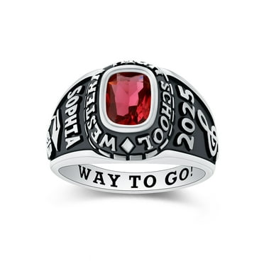 Mementos Jewelry USA Customized Ultimate 10kt White Gold Class Rings ...