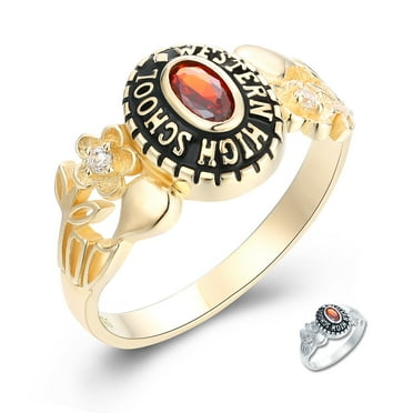 Mementos PJM Custom Women's Class Rings 10kt Yellow Gold for High ...