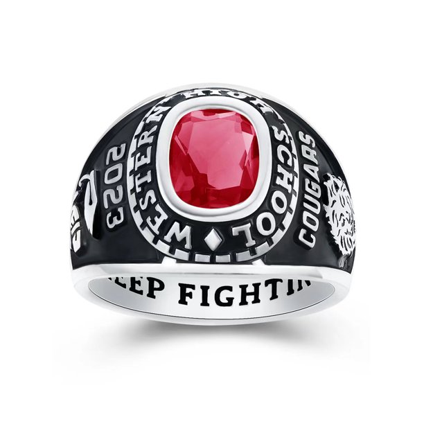 Mementos USA Customized Sterling Silver or 10kt Gold Class Rings for ...
