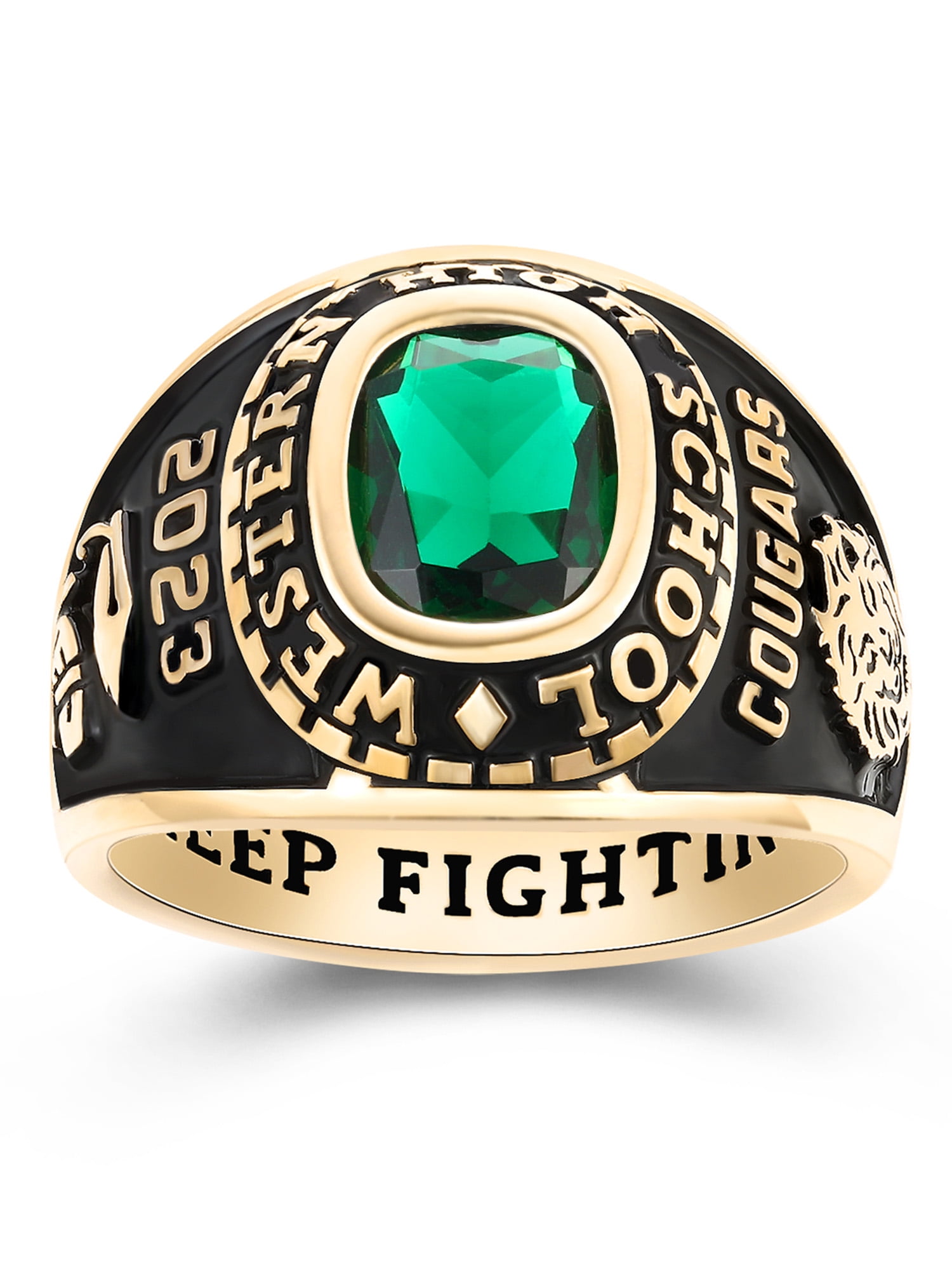 Mementos USA Customized Sterling Silver or 10kt Gold Class Rings for ...