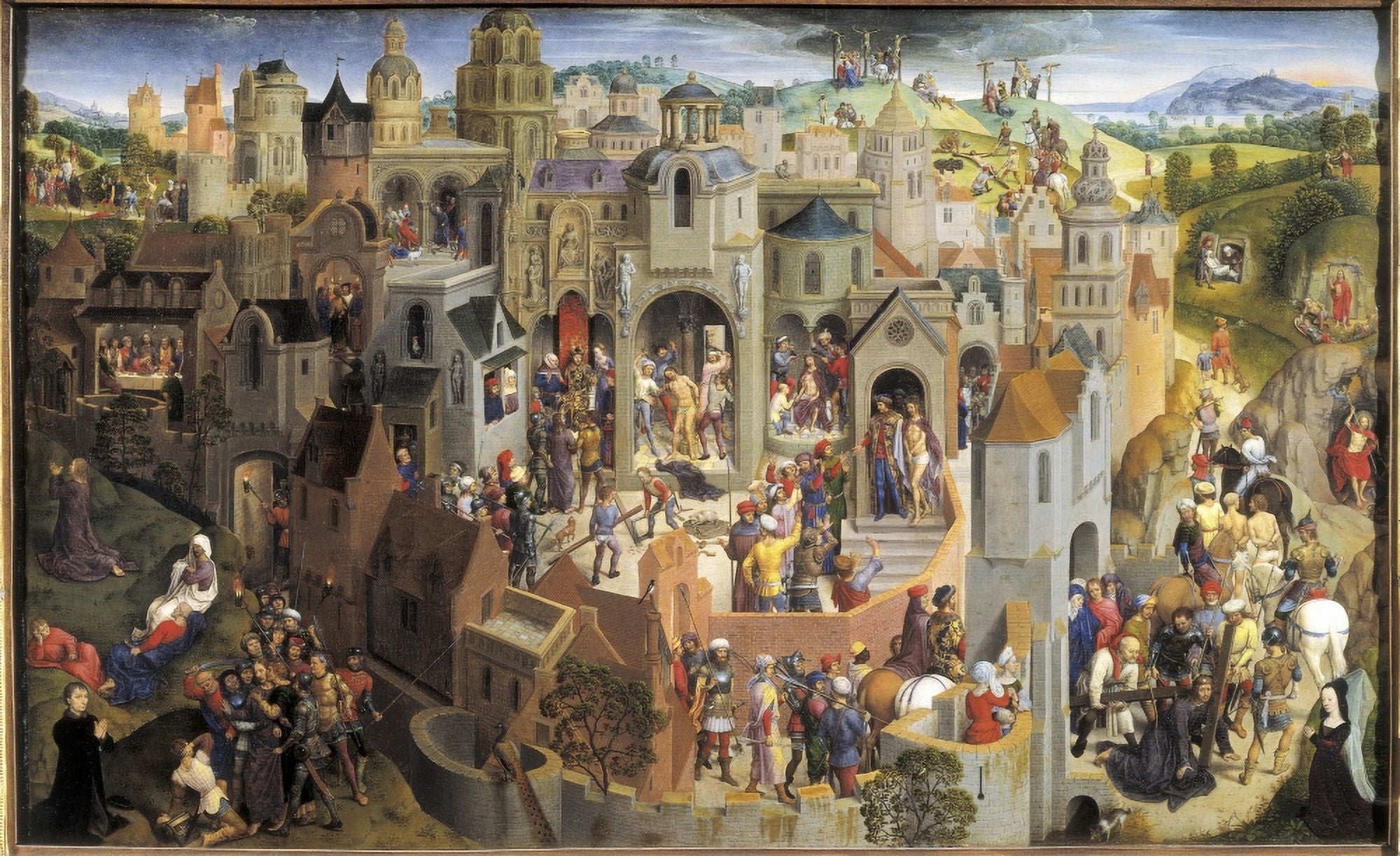 Memling Hans (1433-1494). Passion Of The Christ. 1840. Flemish Art. Oil ...