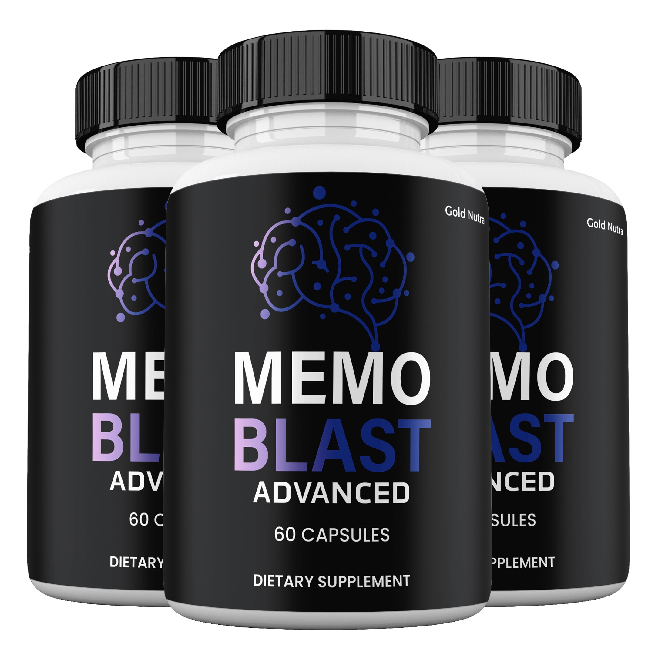 Memo Blast Advanced Capsules, Maximum Strength Pills Cognitive and ...