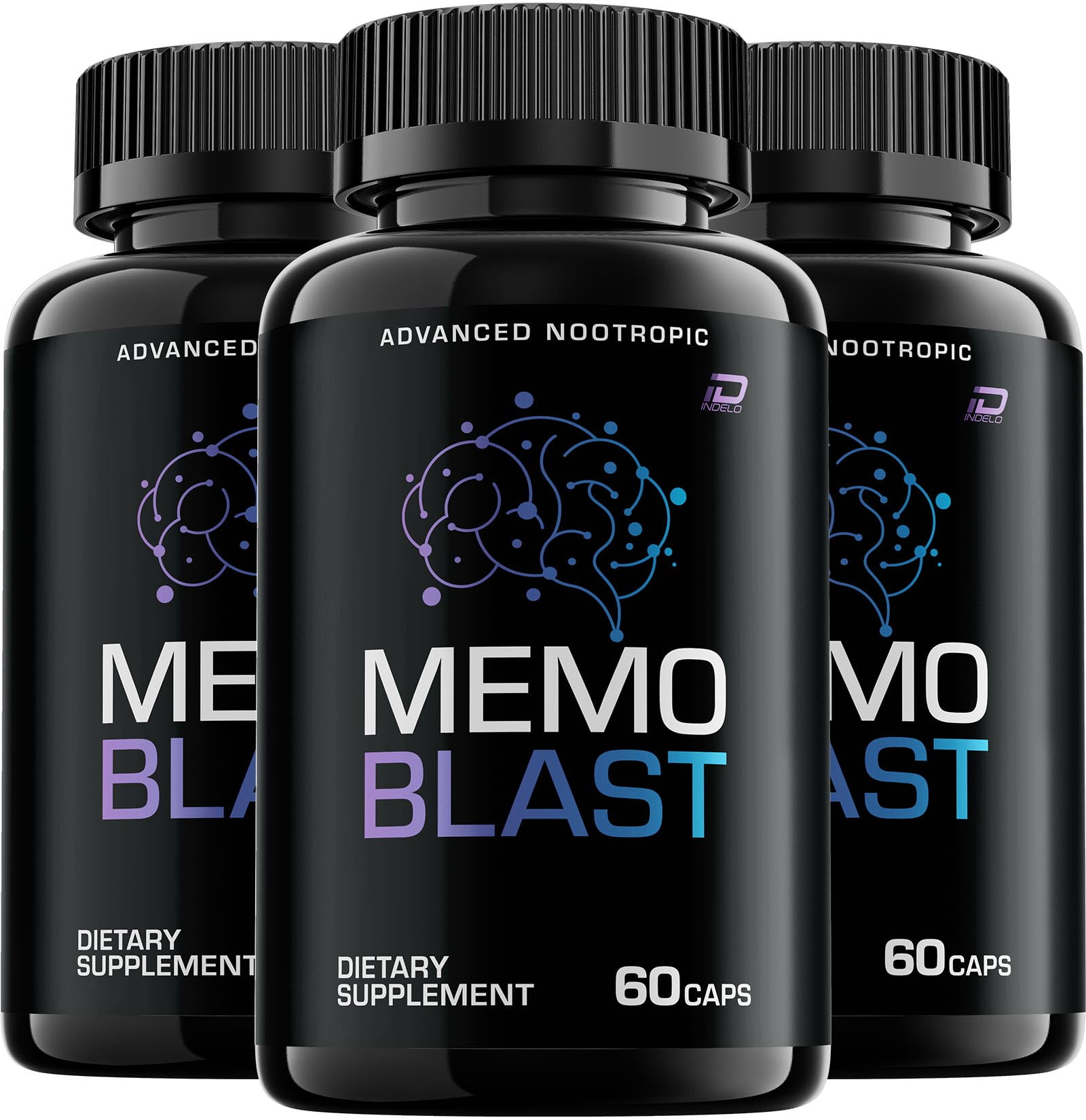 Memo Blast Supplement Capsules – MemoBlast Natural Blend Memory Focus ...