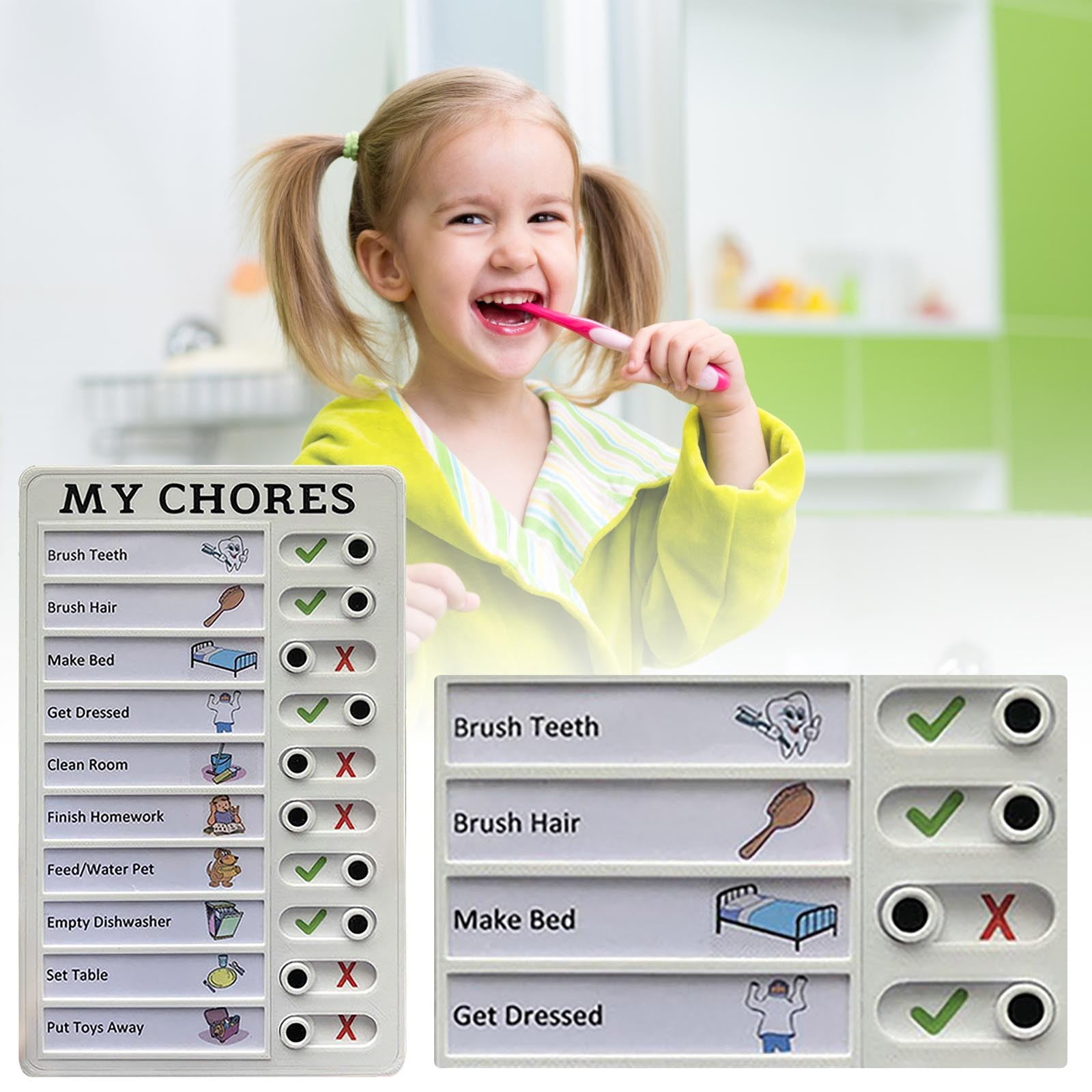 Memo Board Daily To Do List Notepad For Home Check Refrigerator Desk ...