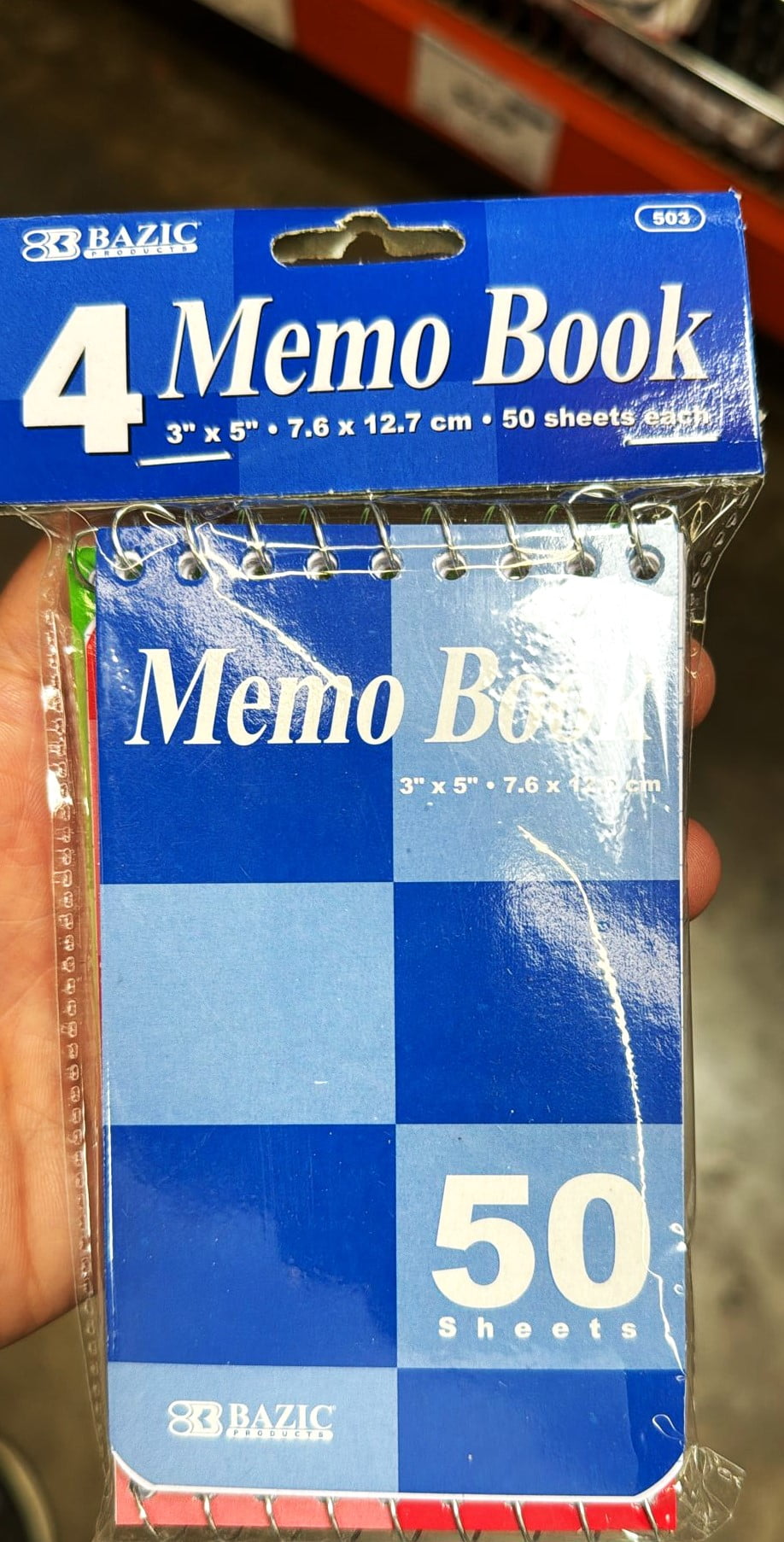 Memo Books 50 Sheets - 4Pk, Count 1 - Paper/Filler/Note Book / Grab ...