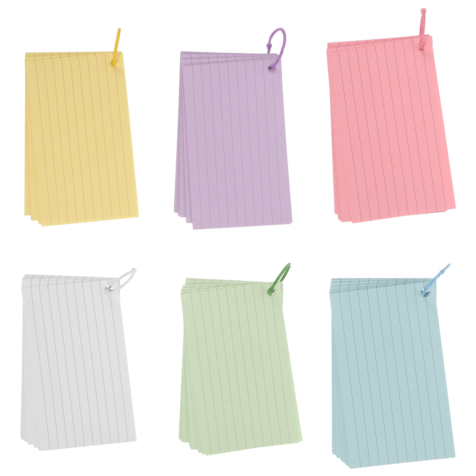 Memo Cards Blank Words Flashcards Colored Index with Tabs Note for ...