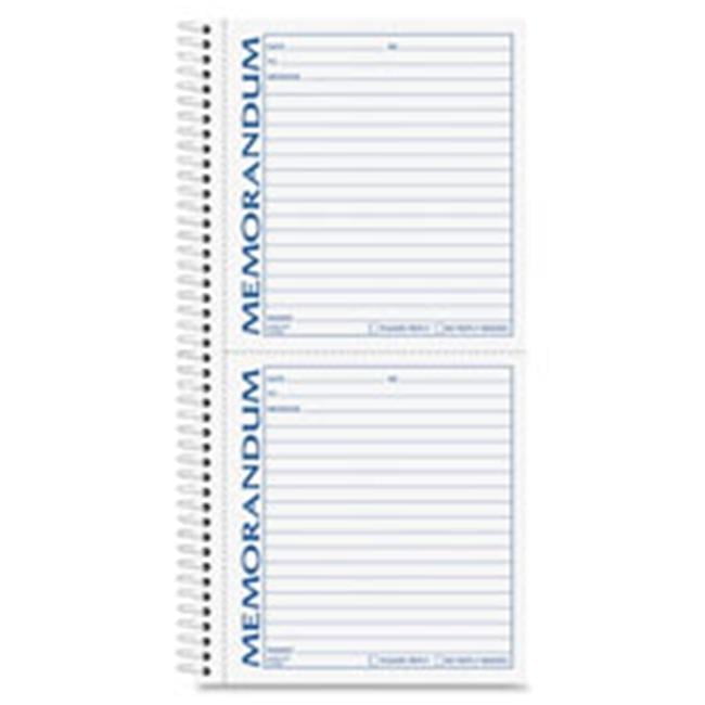 Memo Forms Book, 2-Part, Perforated, 11 in. x 5.5 in., 100 Sets ...