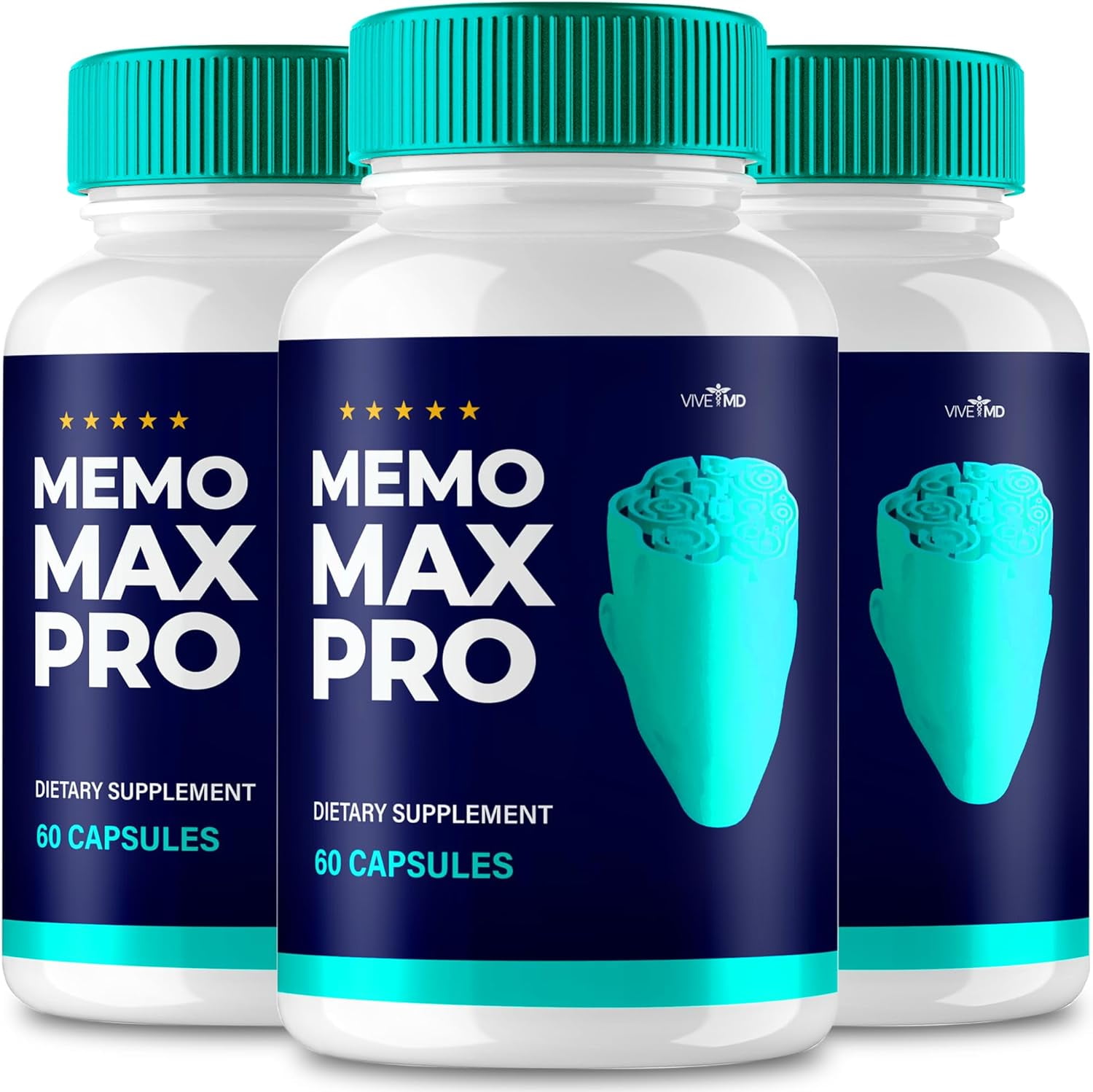 Memo Max Pro Brain Supplements for Memory and Focus Capsules (3 Pack ...