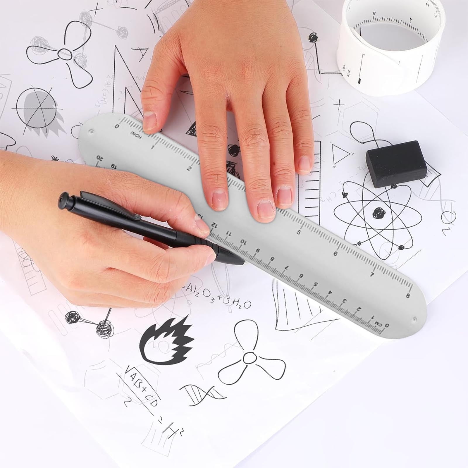 Memo Note Bracelet - Reusable Silicone Wristband with Dry-Erase Surface ...