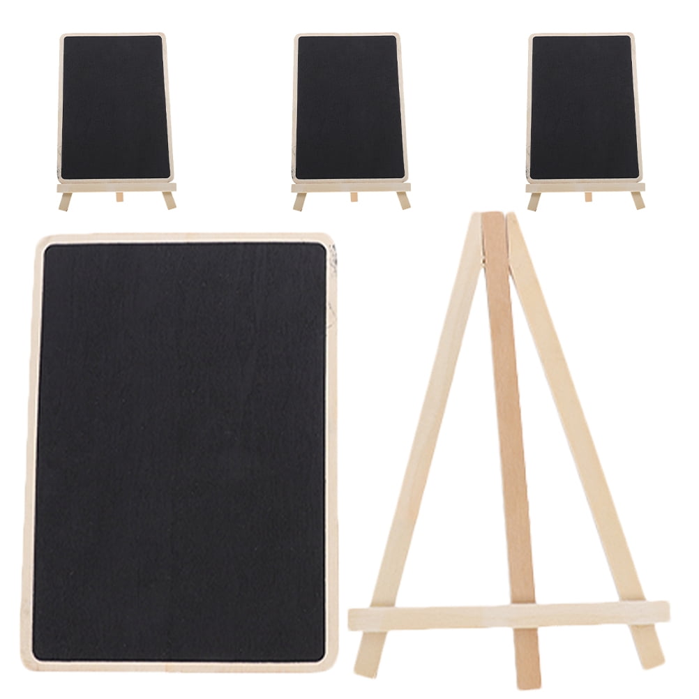 4pcs Small Blackboard Chalkboard for Decoration with Boxwood Material ...